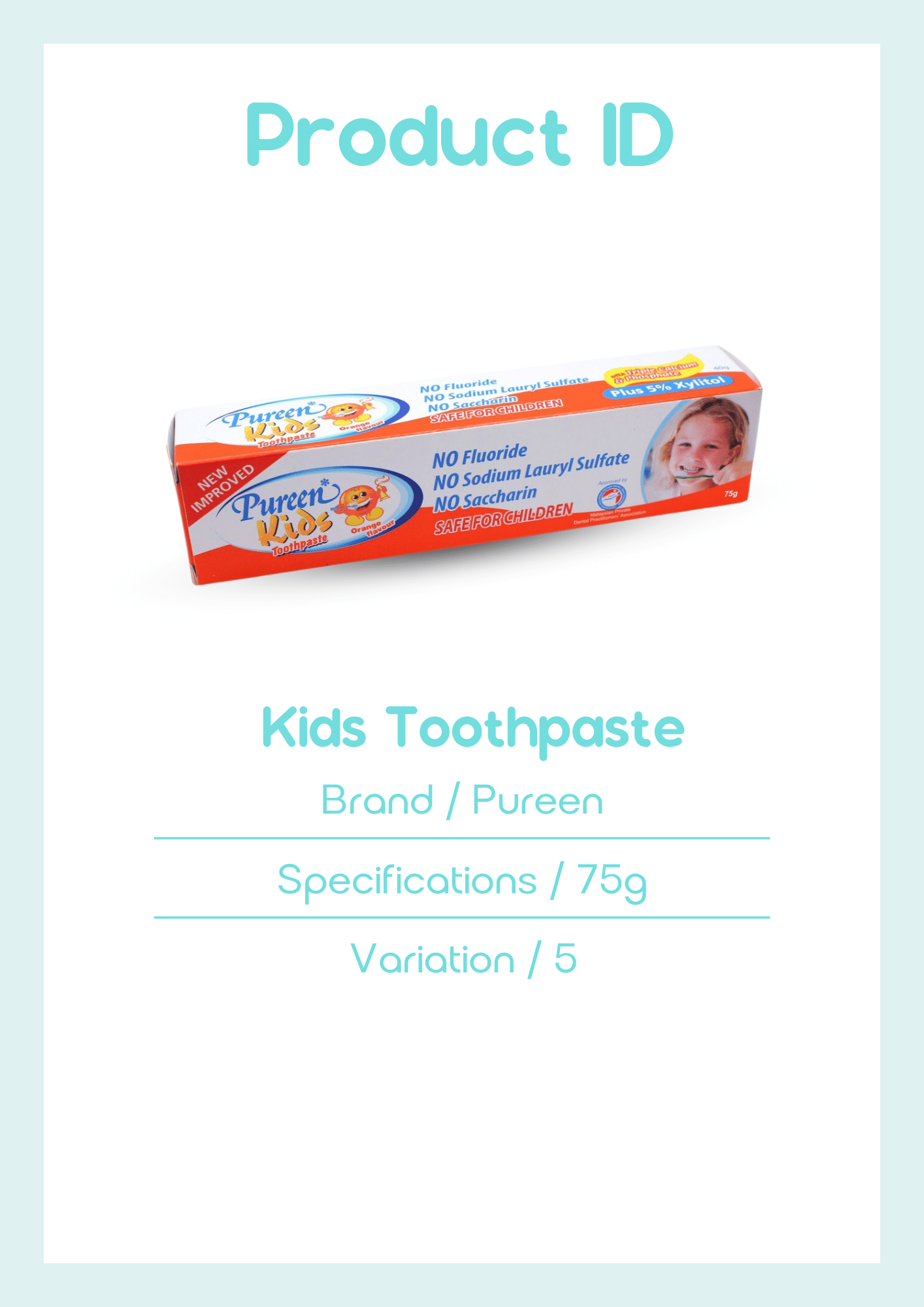 Pureen Kids Toothpaste 75g | Shopee Malaysia