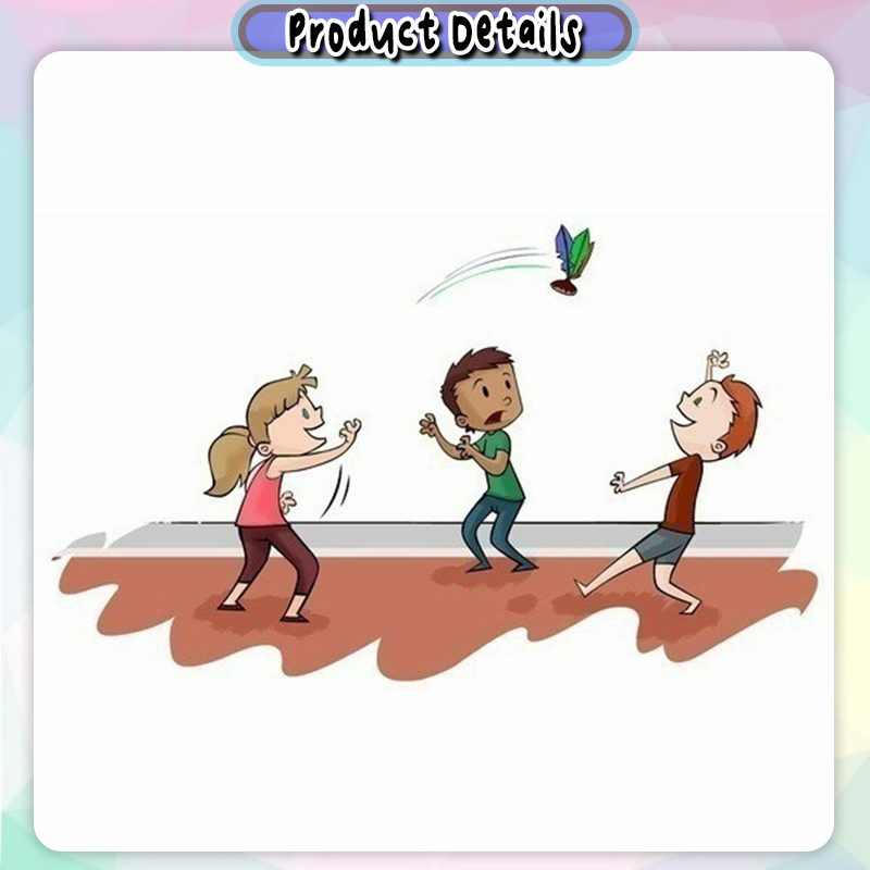 [Little B House] Colorful Feathers Foot Kick Shuttlecock Traditional ...