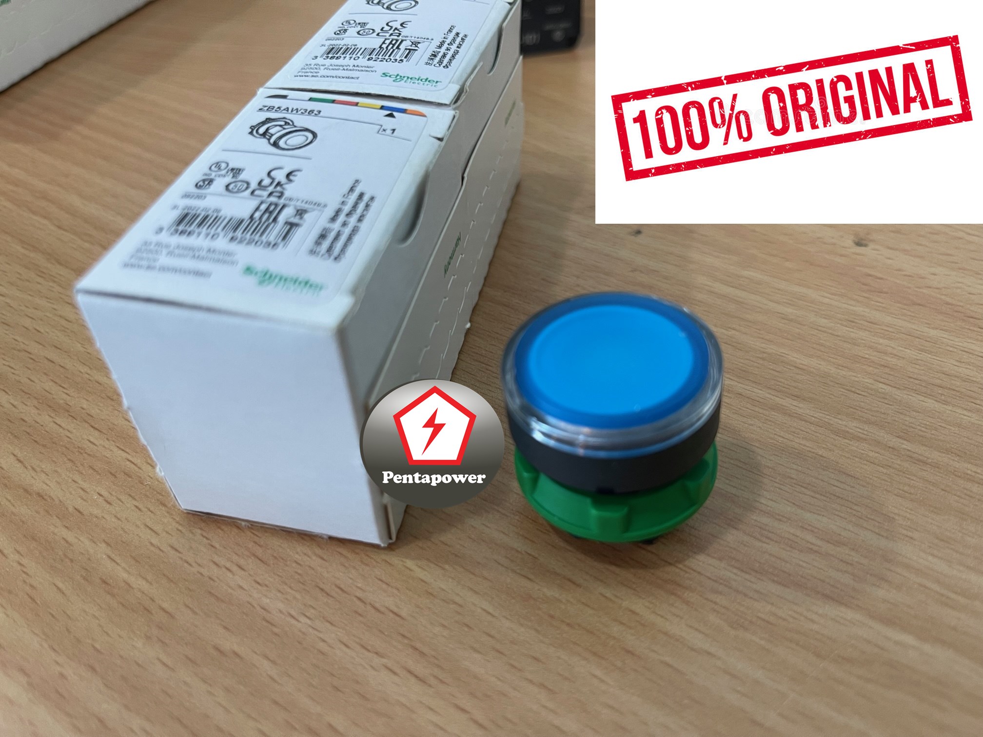 SCHNEIDER ZB5AW363 Head for illuminated push button, Harmony XB5 ...