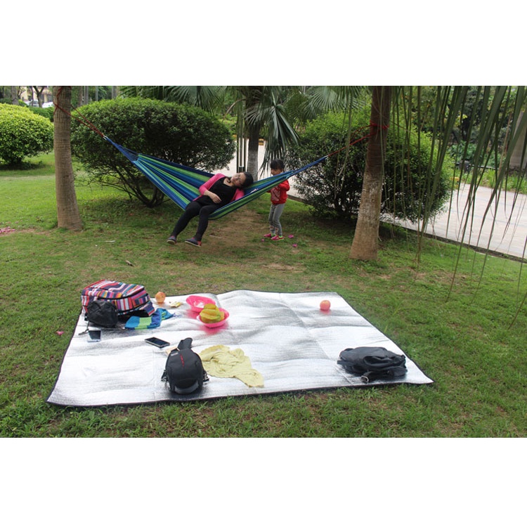 Waterproof Ground Mat Camping Double Sided Aluminium Foil Tikar Outdoor ...