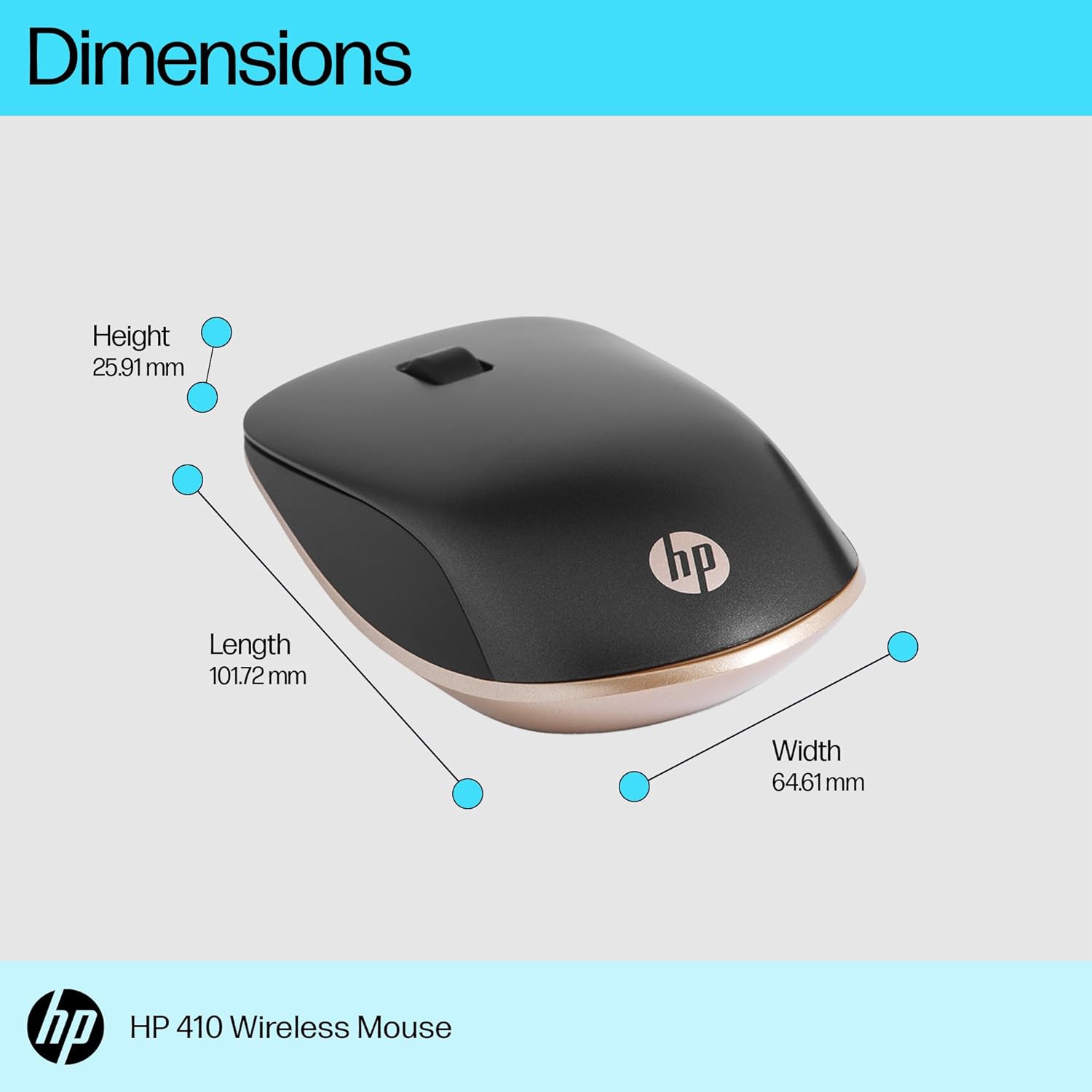 HP 410 Slim Silver Bluetooth Mouse | HP 410 Slim White Bluetooth Mouse ...
