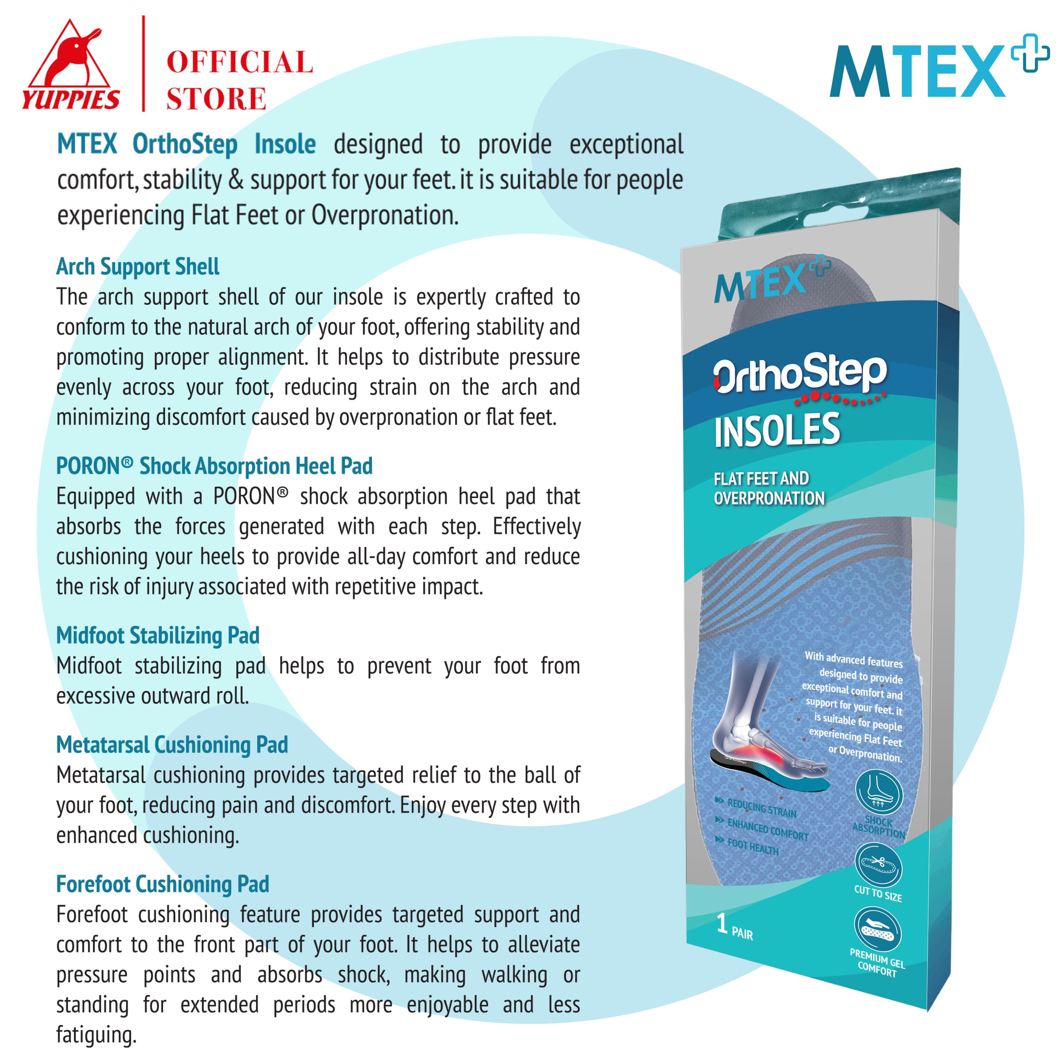 Mtex OrthoStep Insole | Shopee Malaysia