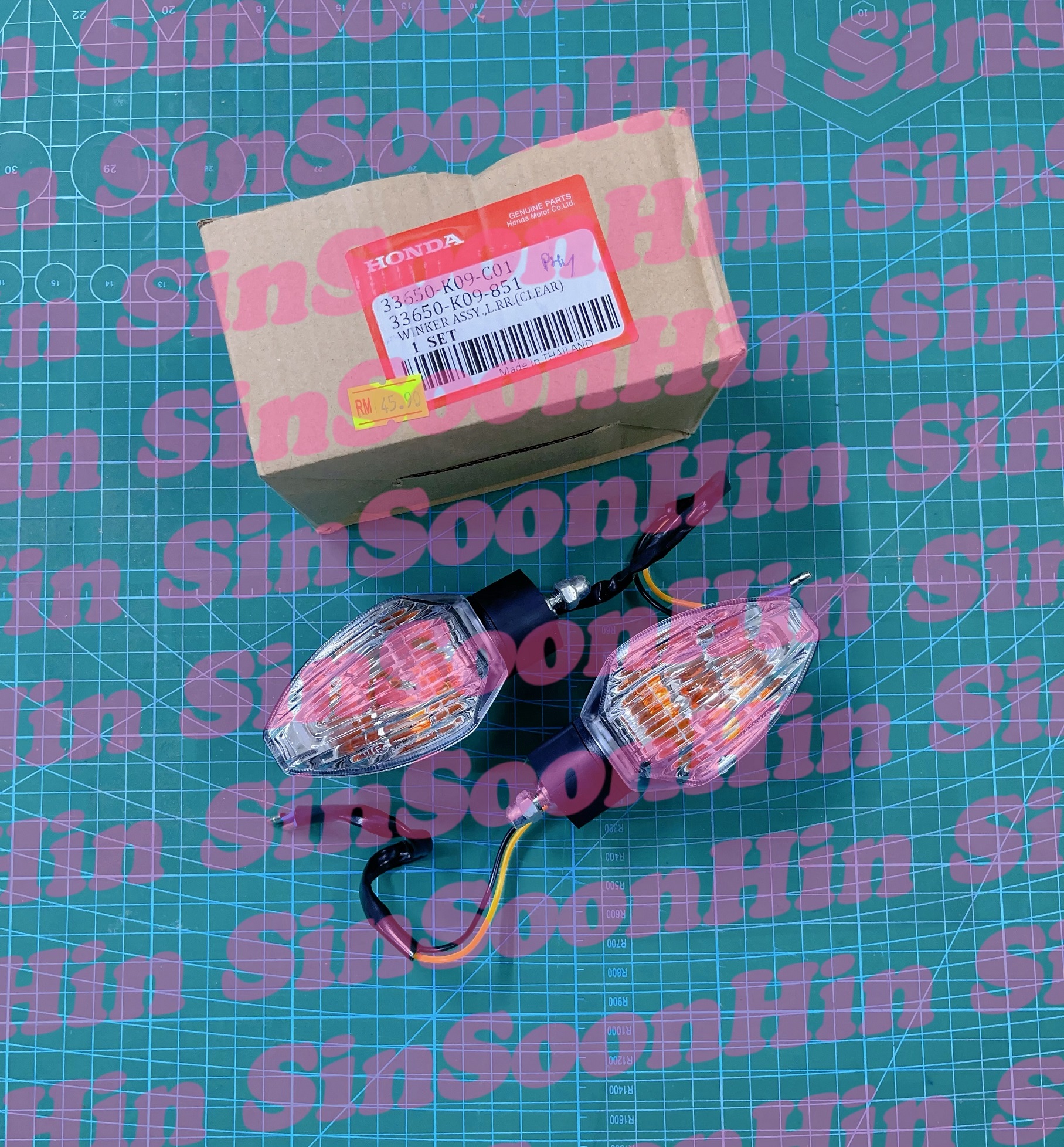 Honda RS150 V1 ALPHA CX WAVE110 DX DASH125 BEAT110 Rear Signal Assy ...