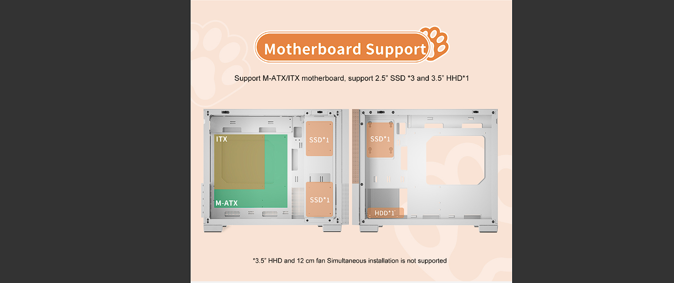 SEGOTEP MEOW PC CASING / SEGOTEP HQ-12 MEOW FANS (SEGOTEP X COLORFIRE ...