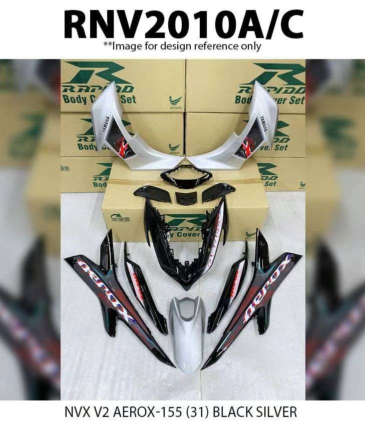 Rapido Cover Set Yamaha NVX V2 Aerox-155 (31) Blue Yellow Black Red ...