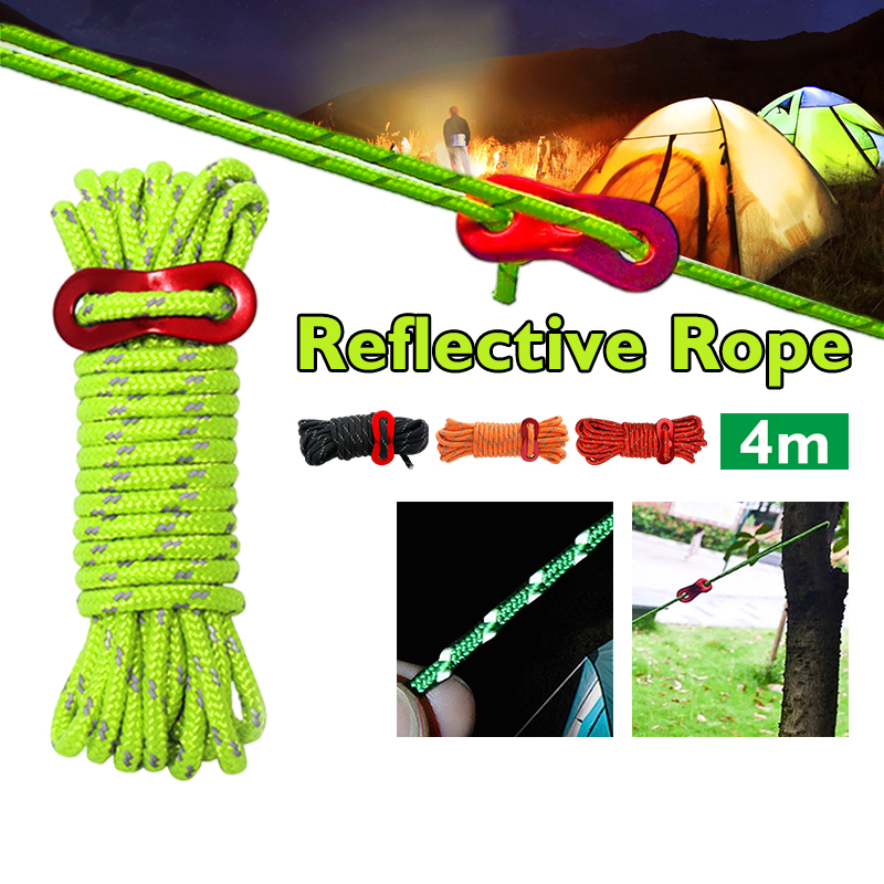 Magnetic Hook & 4M Camping Tent Rope Paracord Rope Flysheet Tarp Tent ...