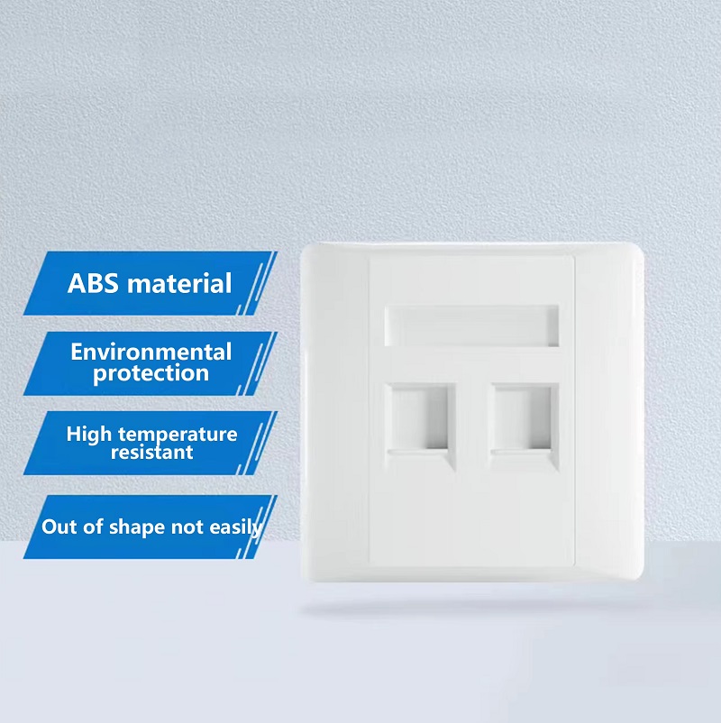 RJ45 Cat5e Cat6 1/2/3/4Ports Faceplate Data Wall Socket Outlet ...