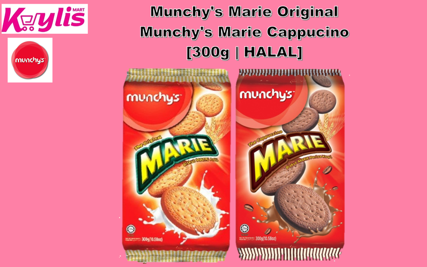 Munchy's Marie Original \ Munchy's Marie Cappucino [300g | HALAL] | Shopee Malaysia
