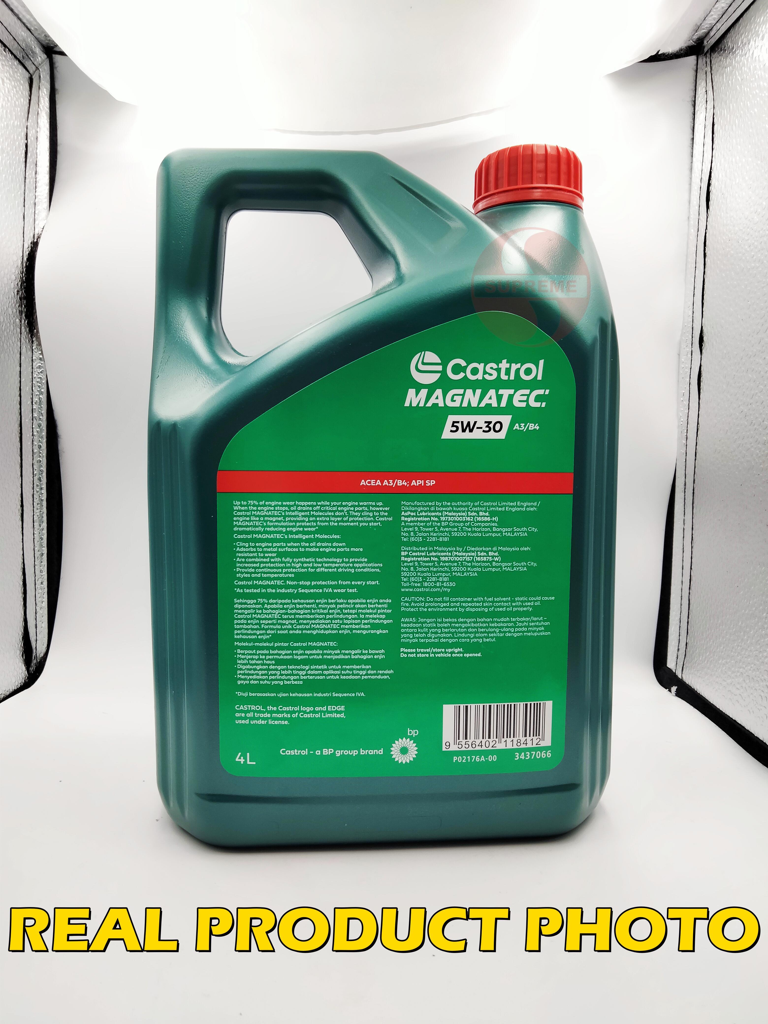 S2U Original Engine Oil Castrol Magnatec DUALOCK 5W30 SN/CF ACEA A1/B1 ...