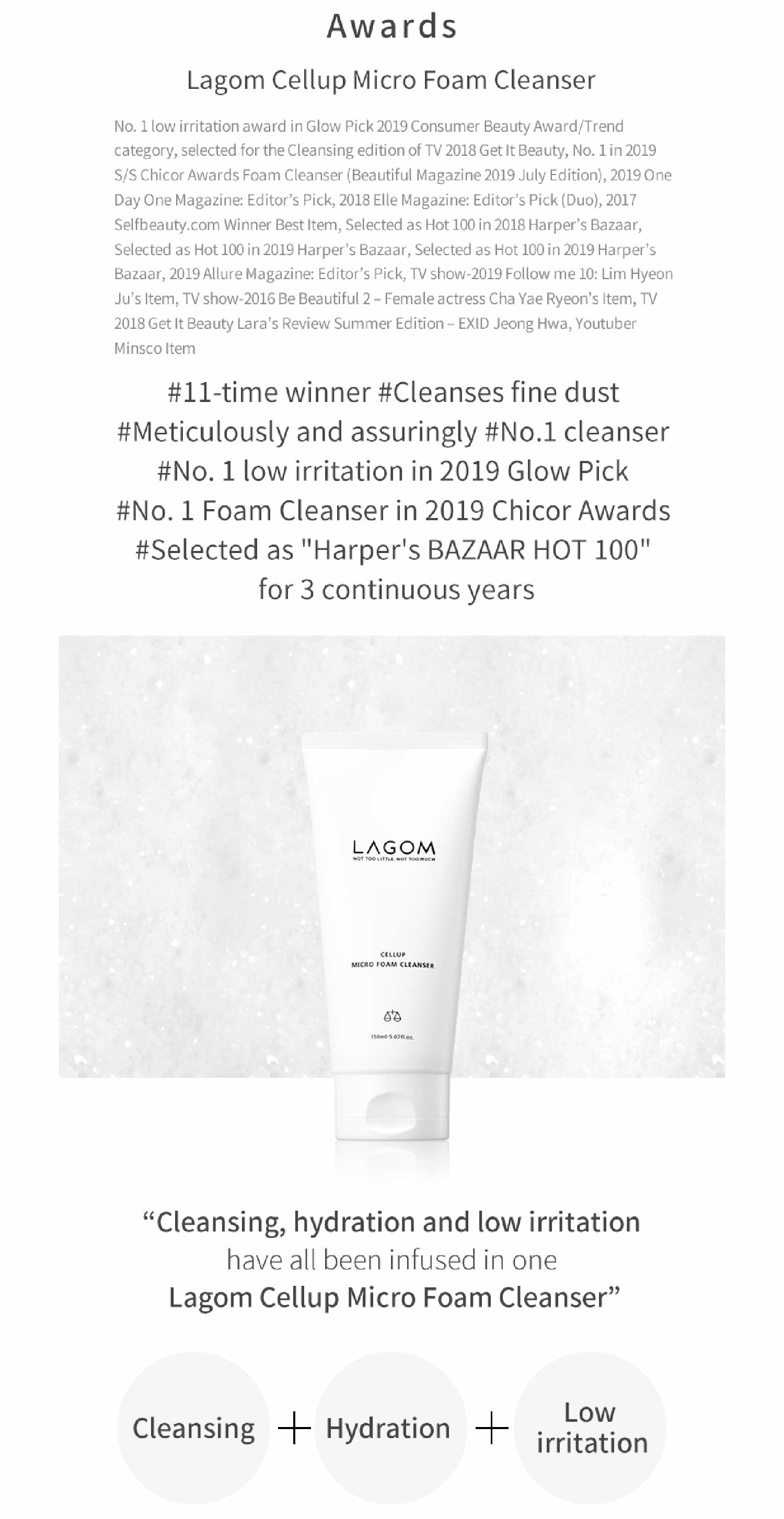 Lagom Cellup Micro Foam Cleanser (150ml) [16/3/26] | Shopee Malaysia