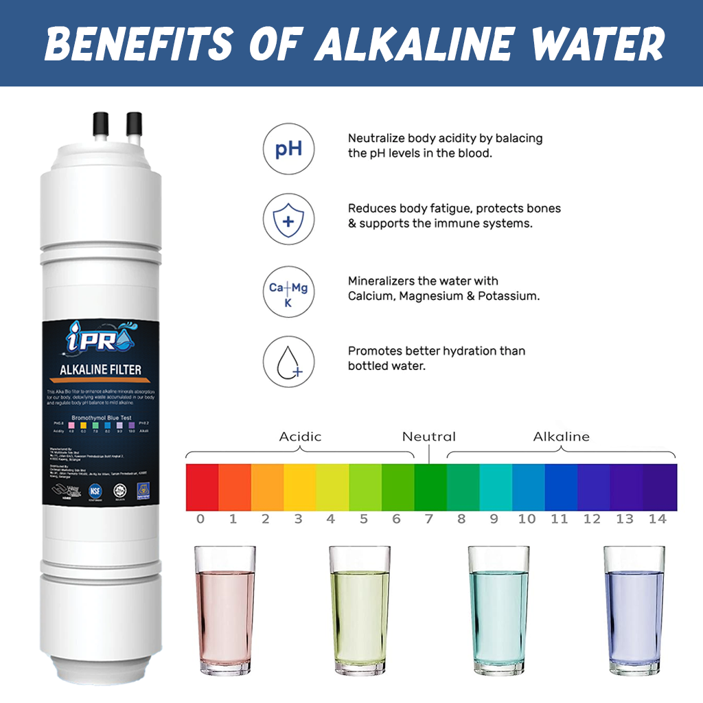 iPRO Korea Alkaline Filter Catridge Replacement Filter Bundle Set - 4 ...