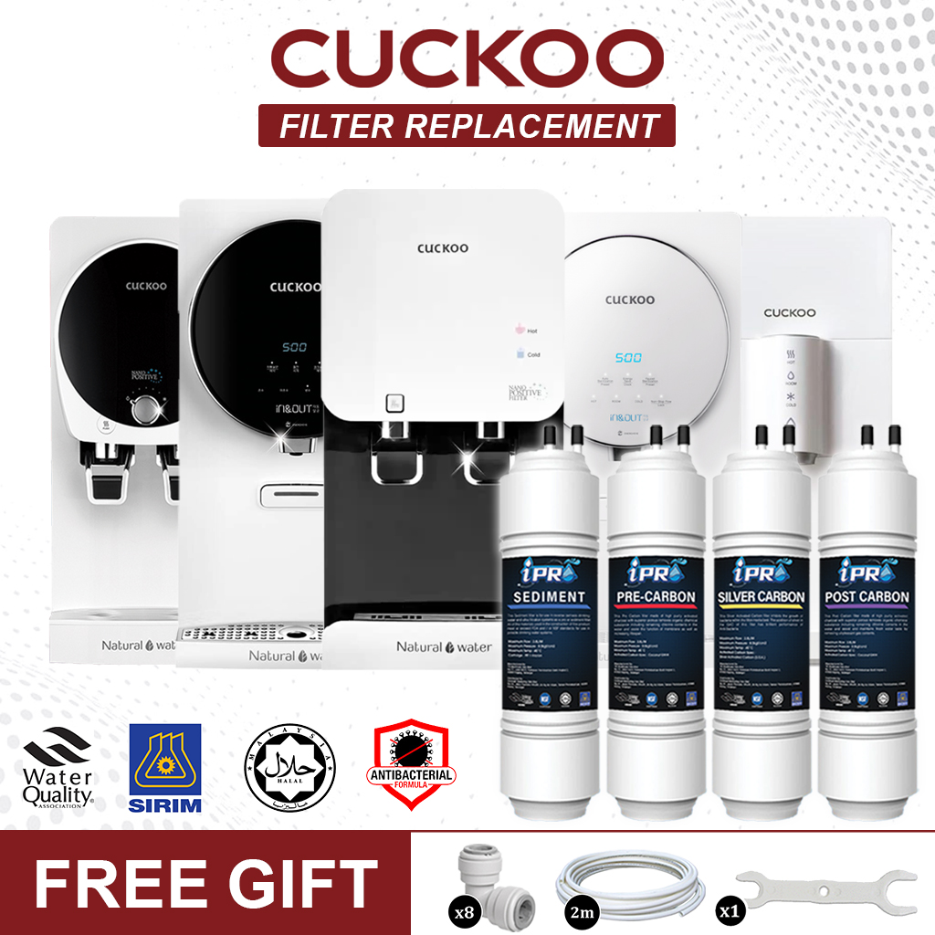CUCKOO Water Filter Replacement Set 4 in 1 for Cuckoo Water Purifier ...