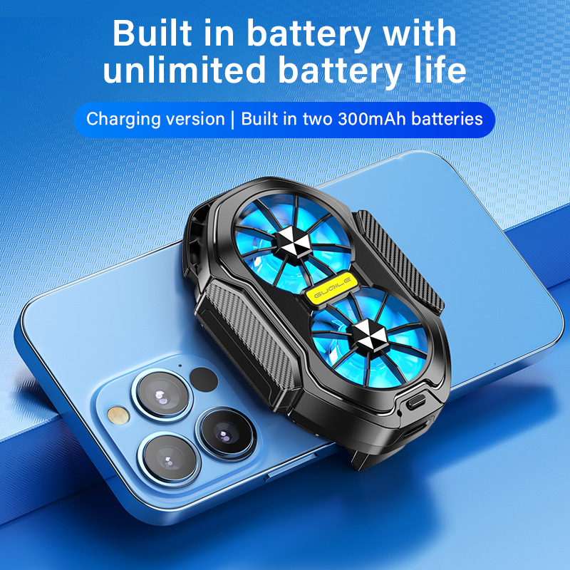 Dual Fan Rechargeable Long Lasting Stronger cooling FS01 Air cooling ...