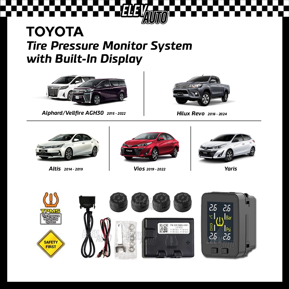 HONDA TOYOTA PERODUA NISSAN MITSUBISHI TPMS Tire Pressure Monitor ...
