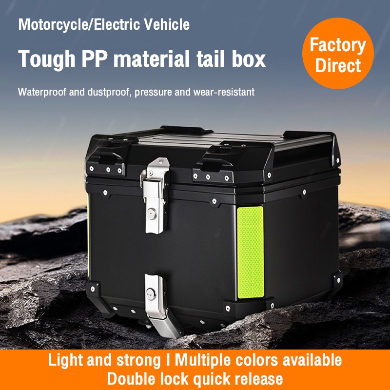 [Large capacity] 57/45L motorcycle top box motor with base + aluminum ...