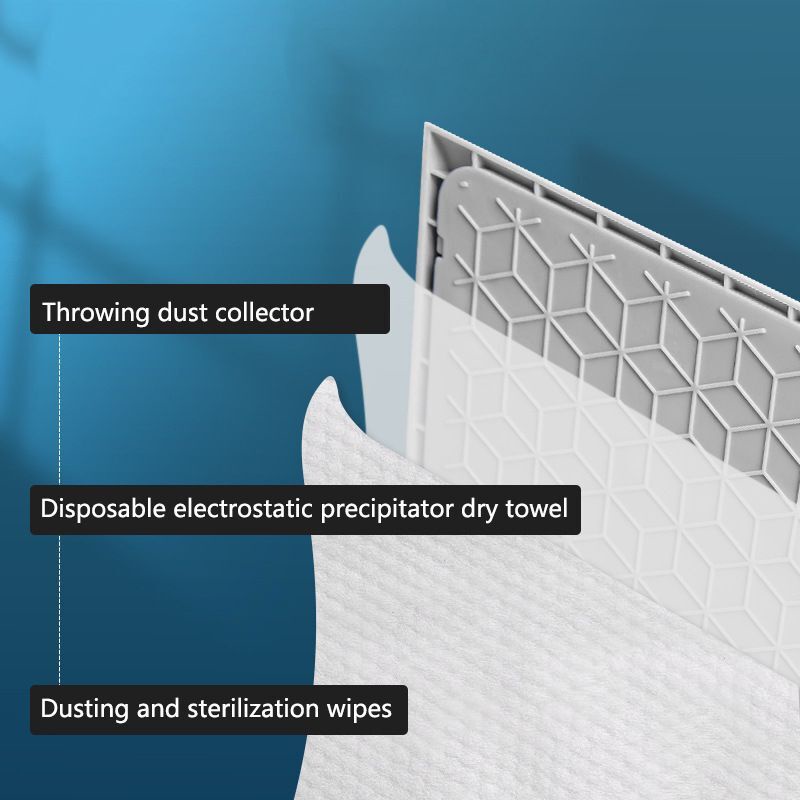 Electrostatic Flat Mop Tisu Pengelap Lantai Mop Tisu Pakai Buang Dust ...