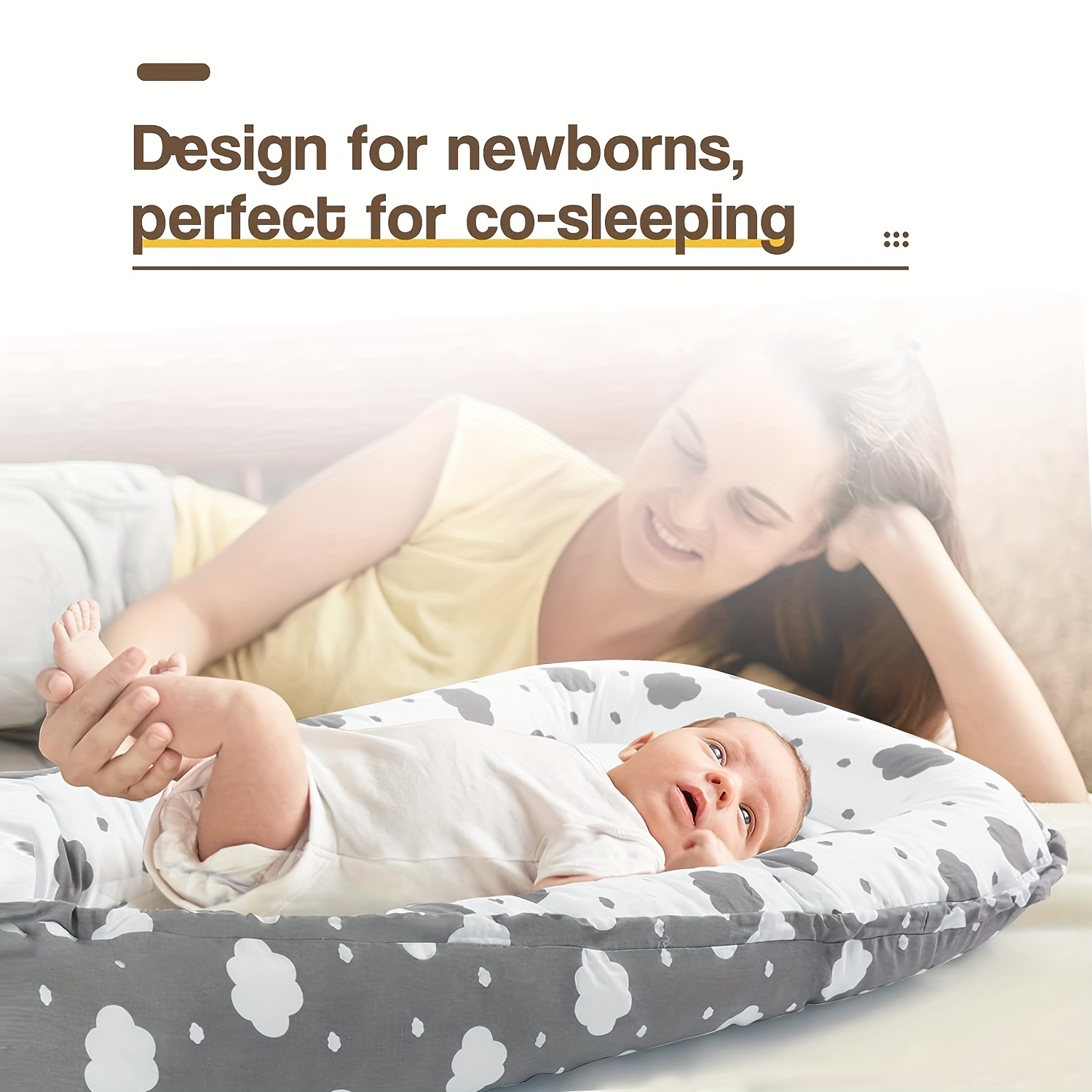 EZYLITTLES Portable Baby Cot Newborn Bionic Bed Baby Nest Infant ...