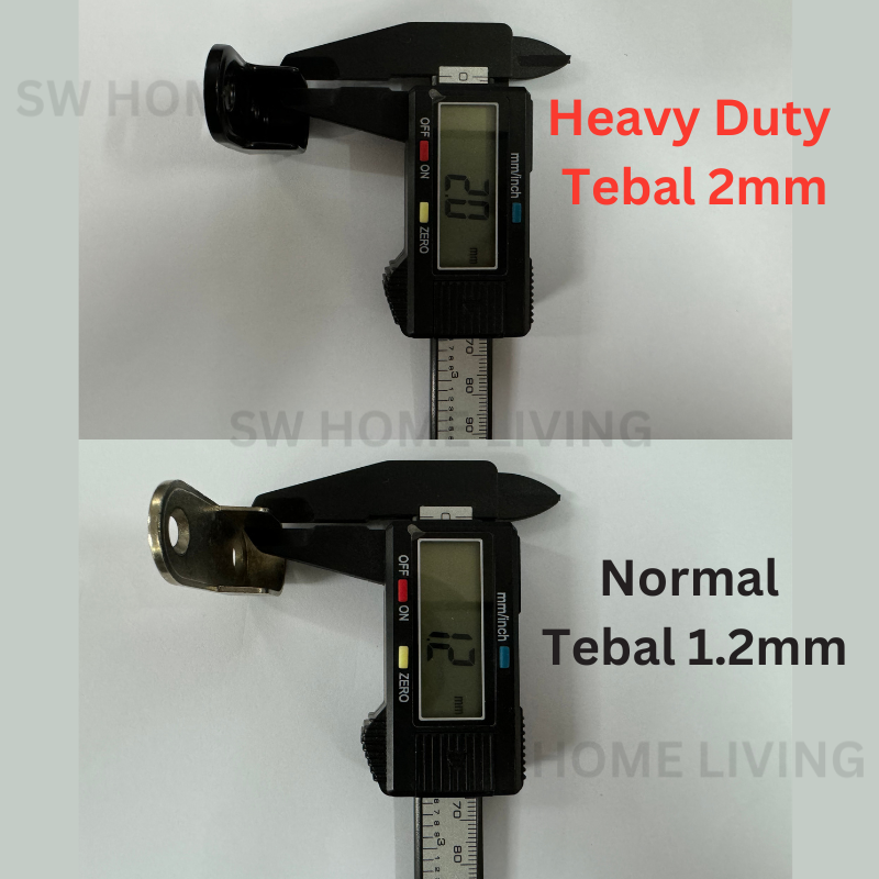 SW hook almari baju oval bracket Tube Support wardrobe rod holder ...