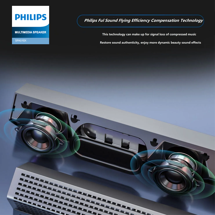Philips Speaker Bluetooth Desktop Spiker | Home Audio Wireless Stereo ...