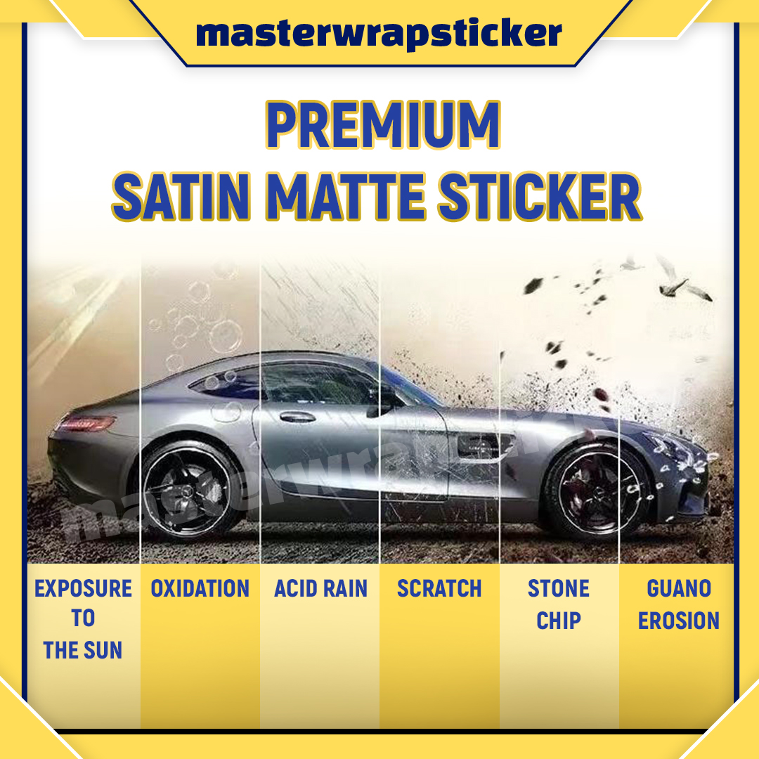 PREMIUM ULTRA GLOSSY CAR STICKER(152CM-90CM)stiker kereta kilat ...
