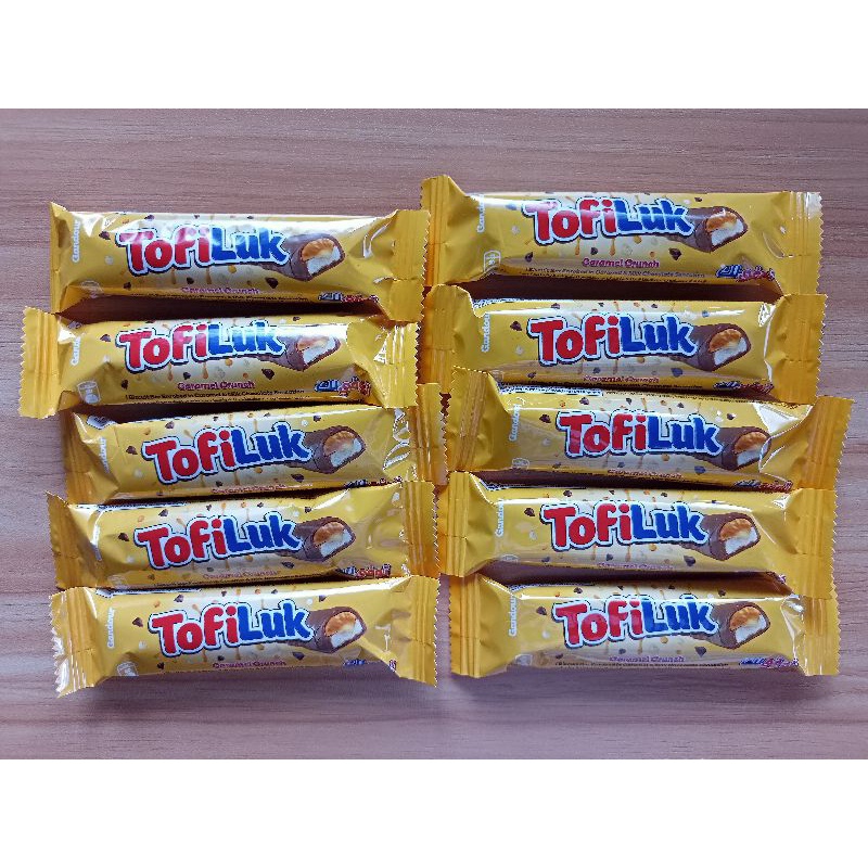 Tofiluk Caramel Crunch Chocolate 10g 40 Pcs | Shopee Malaysia
