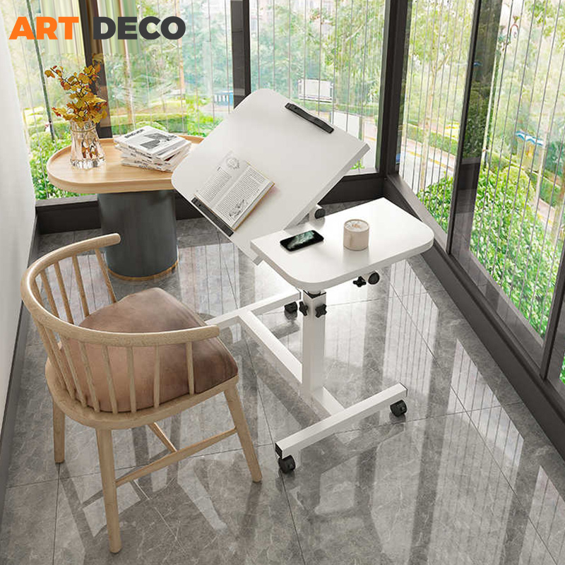 Nursing Table Adjustable Height Hospital Bedside Table With Wheel ...