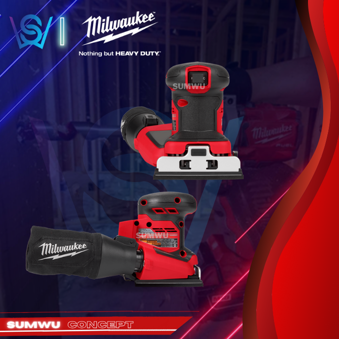 MILWAUKEE M18 1/4 QUARTERSHEET SANDER M18 BQSS Cordless Wood Sanding ...