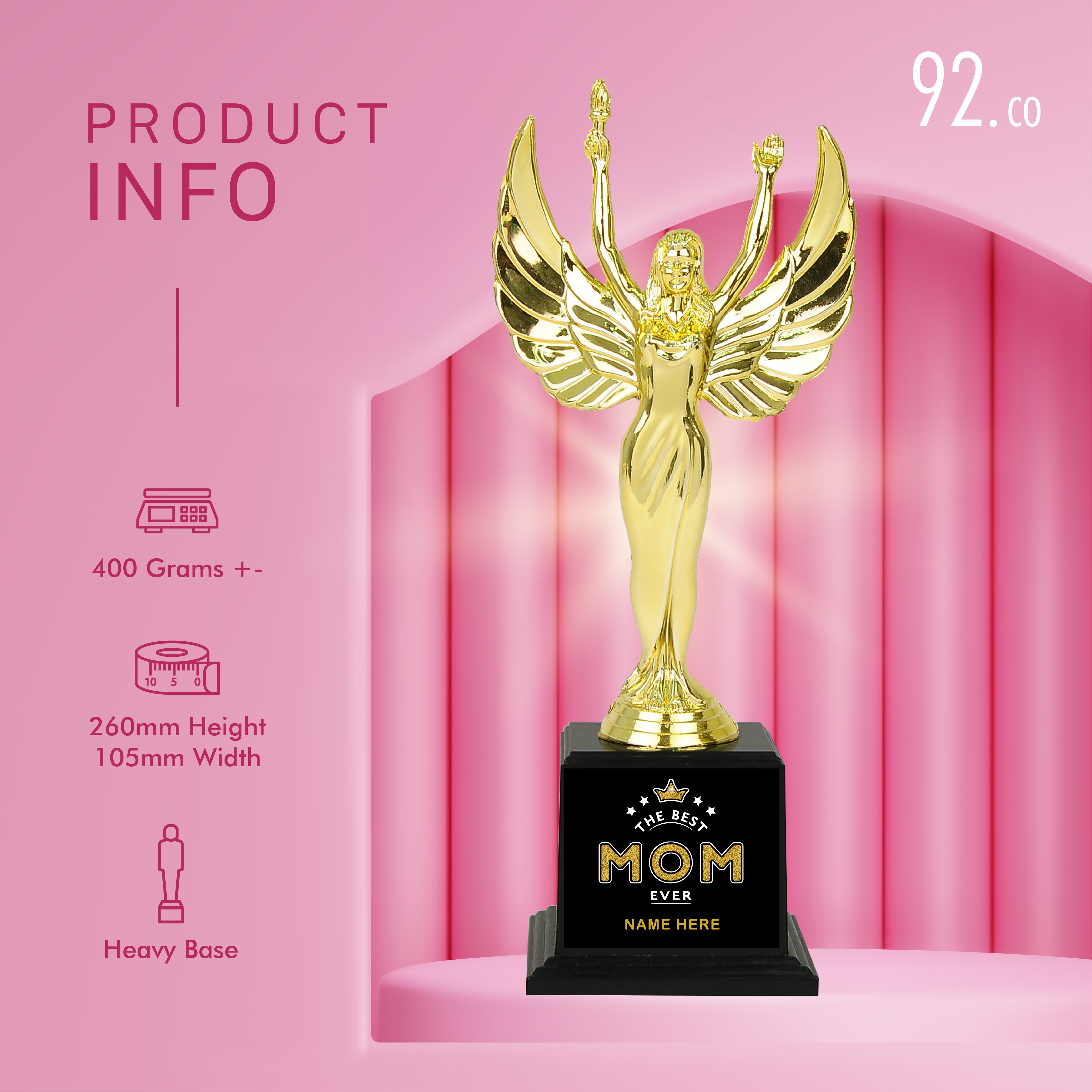 [Best Mom Trophy🔥] Gift for Mother's Day Happy Mother's Day Gift Hadiah ...