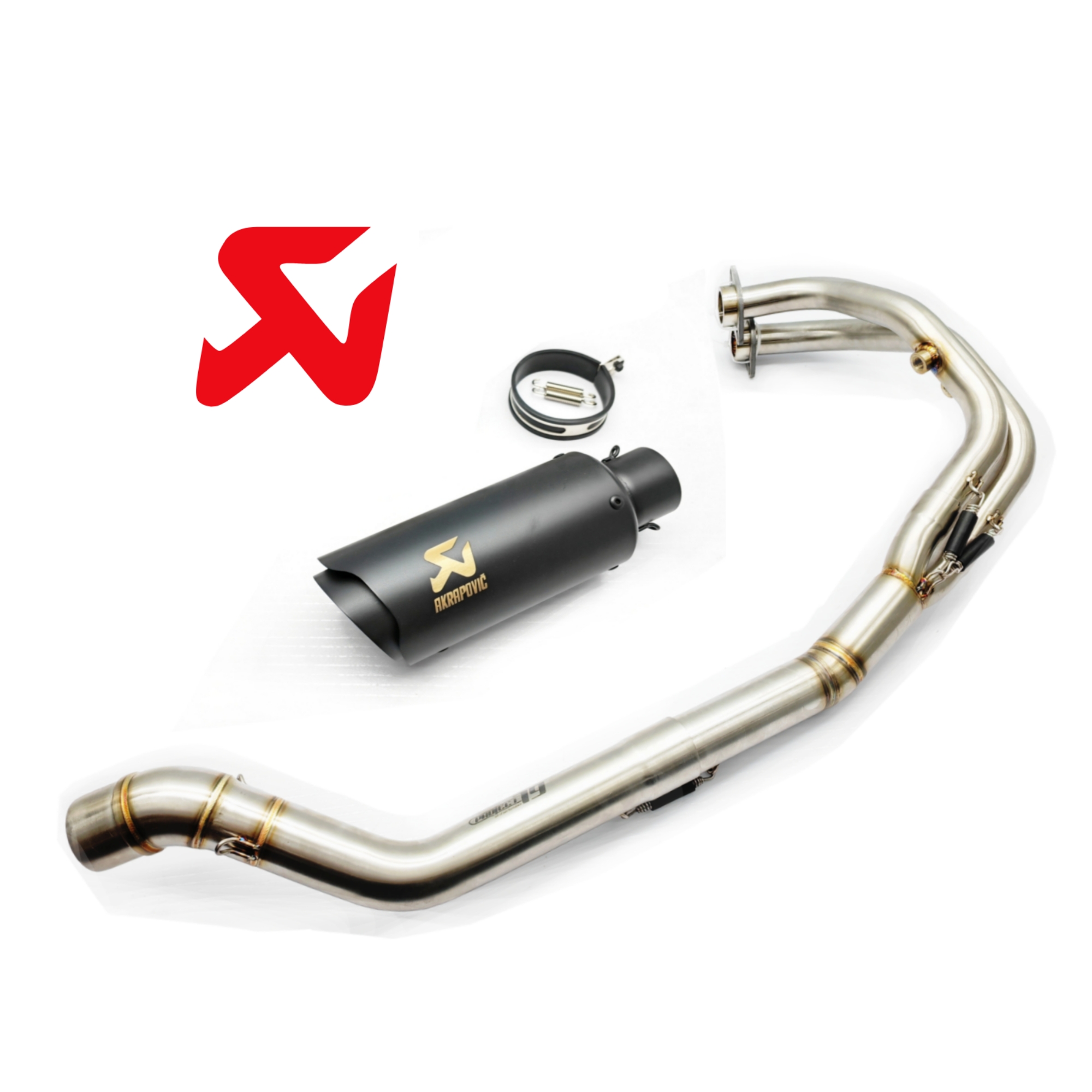 Akrapovic Exhaust QJMotor SRK250RR Full System Piping Ekzos Muffler ...