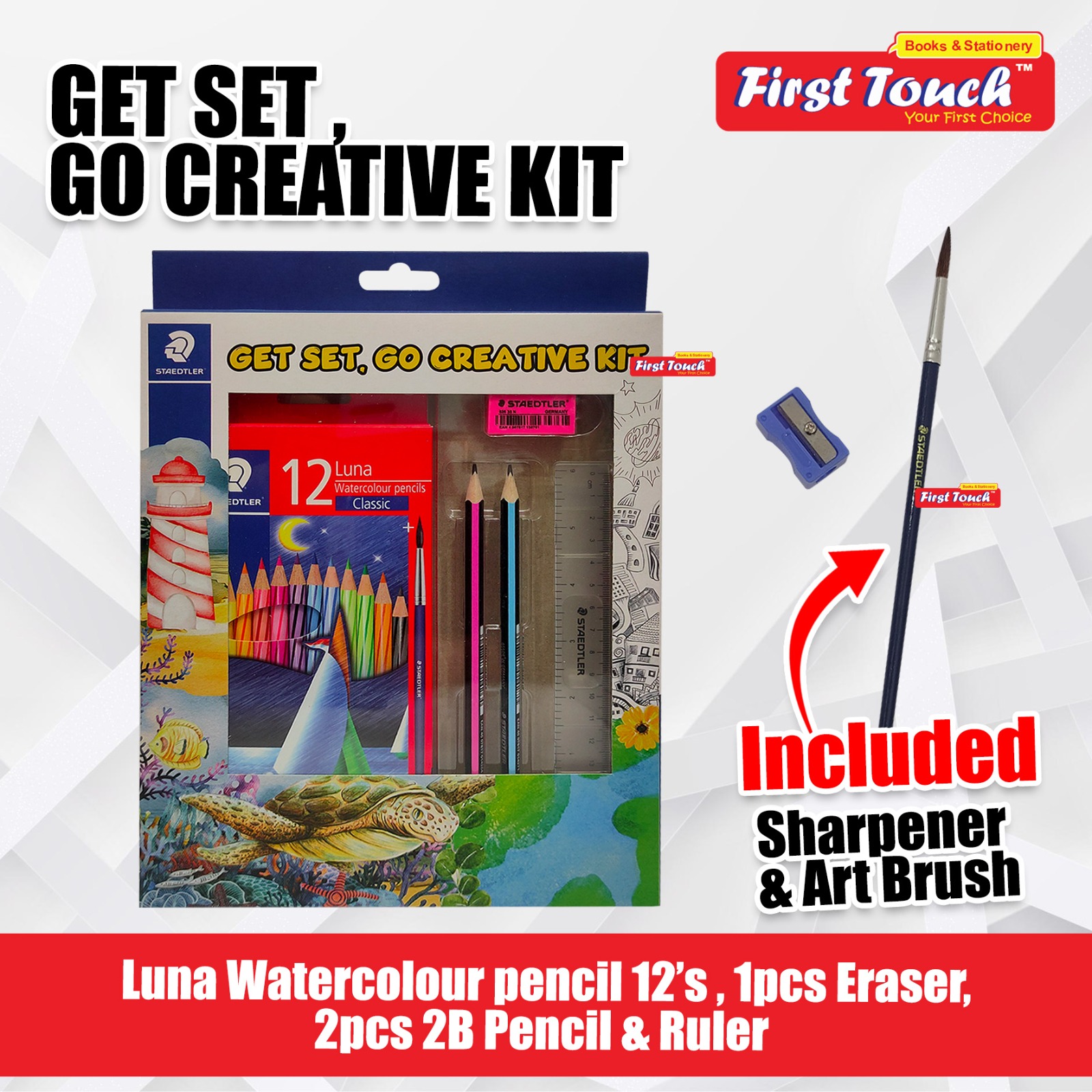 Staedtler Stationery Set Alat Tulis Writing Kid Student 文具套装 Colour ...