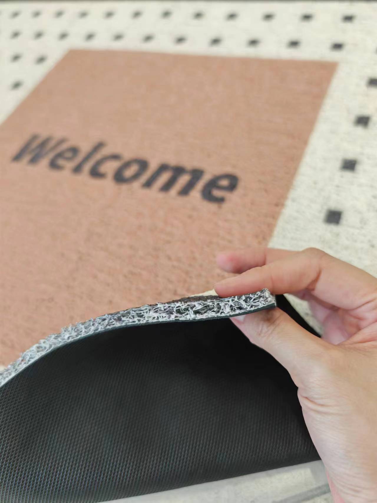 CozyJoy Cute Entrance Door Mat PVC Coil Mat Silk Loop Floor Mat Soil ...
