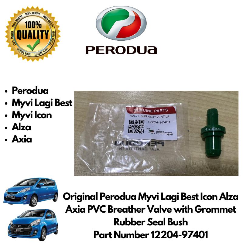 Original Perodua Myvi Lagi Best Icon Alza Axia PVC Breather Valve with ...