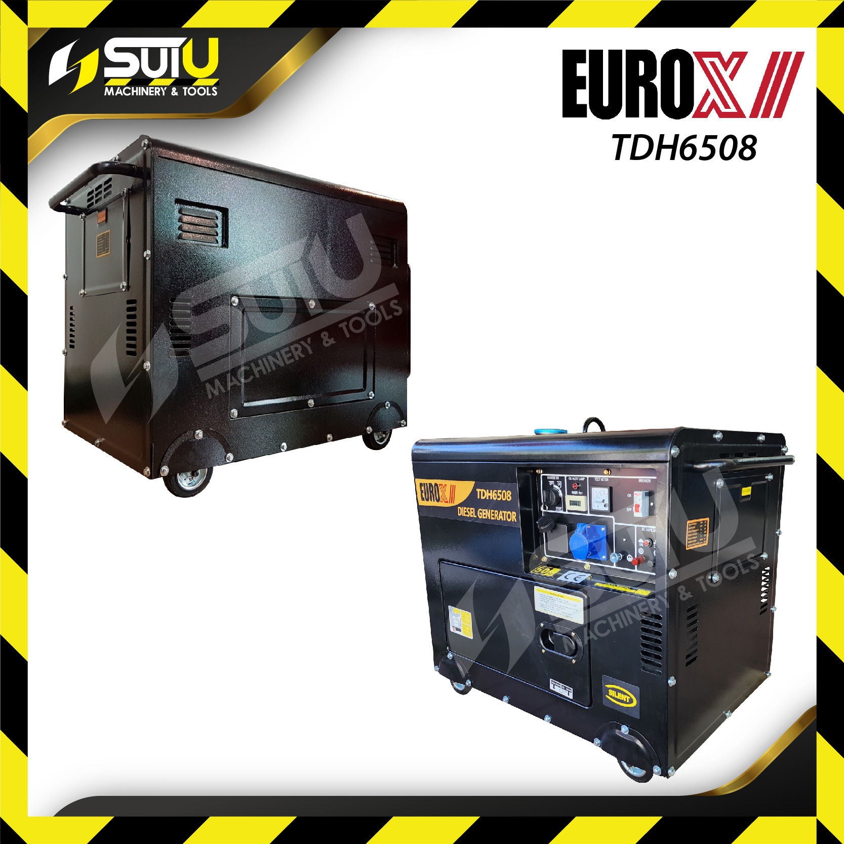 EUROX TDH6508 406CC Diesel Generator / Penjana with wheel 5.0kVA | Shopee Malaysia