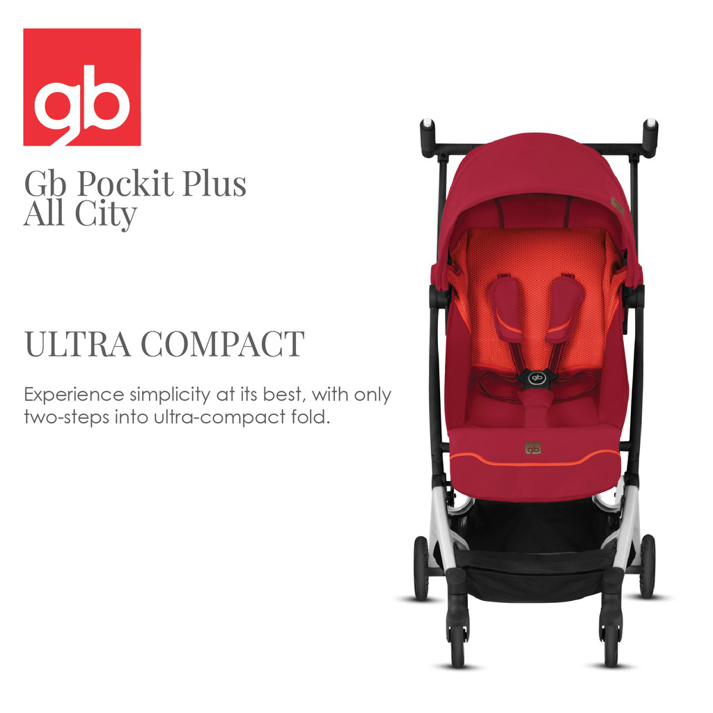 GB Pockit Plus All City Stroller | Pockit+ Lightweight Cabin Size ...