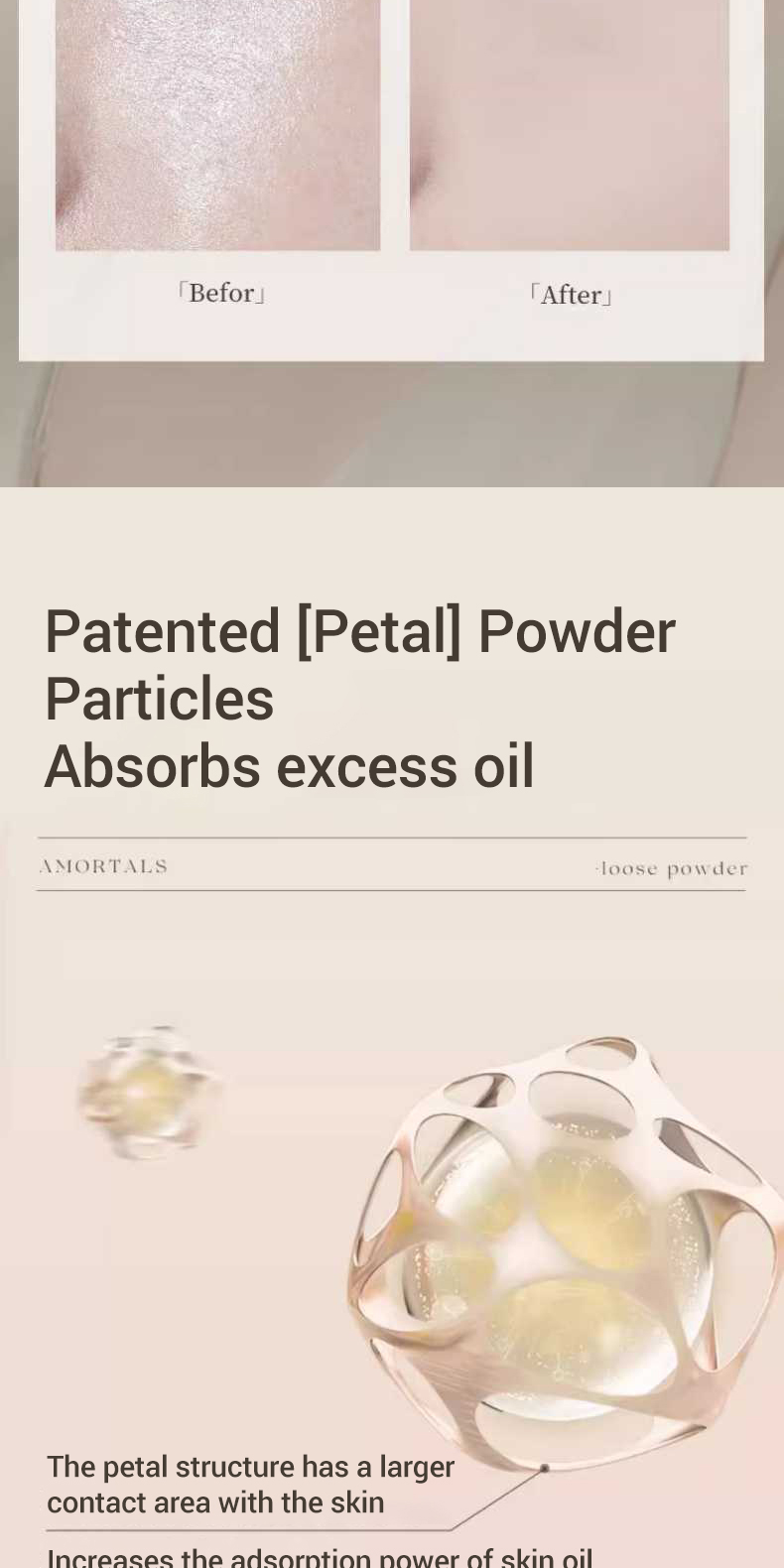 AMORTALS Korea HD Loose Powder Oil Control Silk Setting Powder Makeup ...