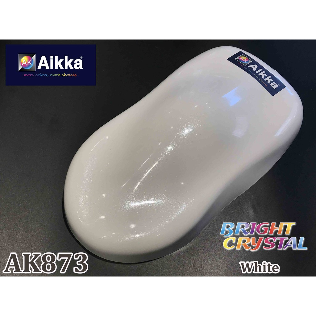 2K Paint 【 AIKKA AK873 White 】 BRIGHT CRYSTAL SERIES Colour Car Motor ...