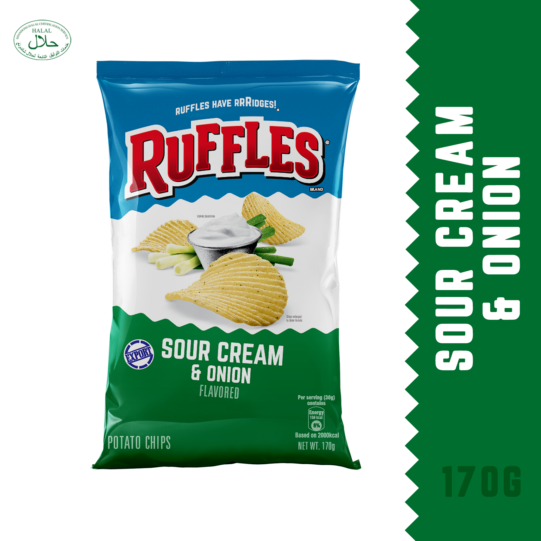 Ruffles Sour Cream & Onion 170g | Shopee Malaysia