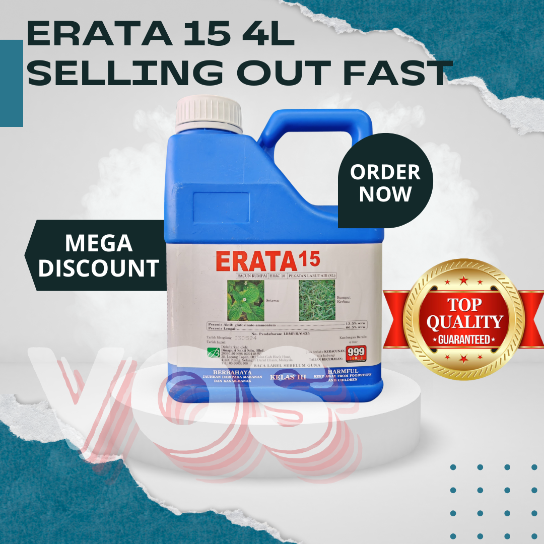 Erata 15 4L Racun Rumpai Rumput Kerbau Gluphosinate Ammonium 13.5% ...