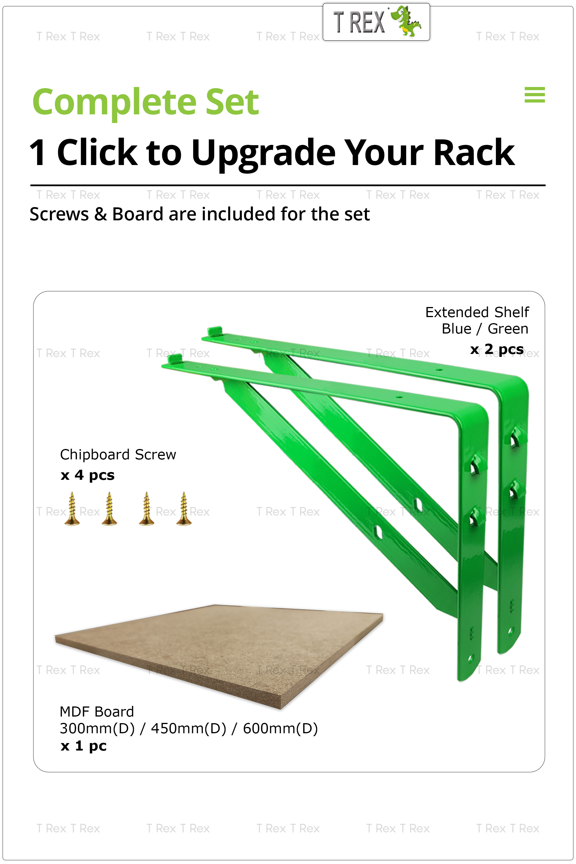 T Rex DIY Metal Extended Shelve / Shelf - Special Designed for T Rex ...
