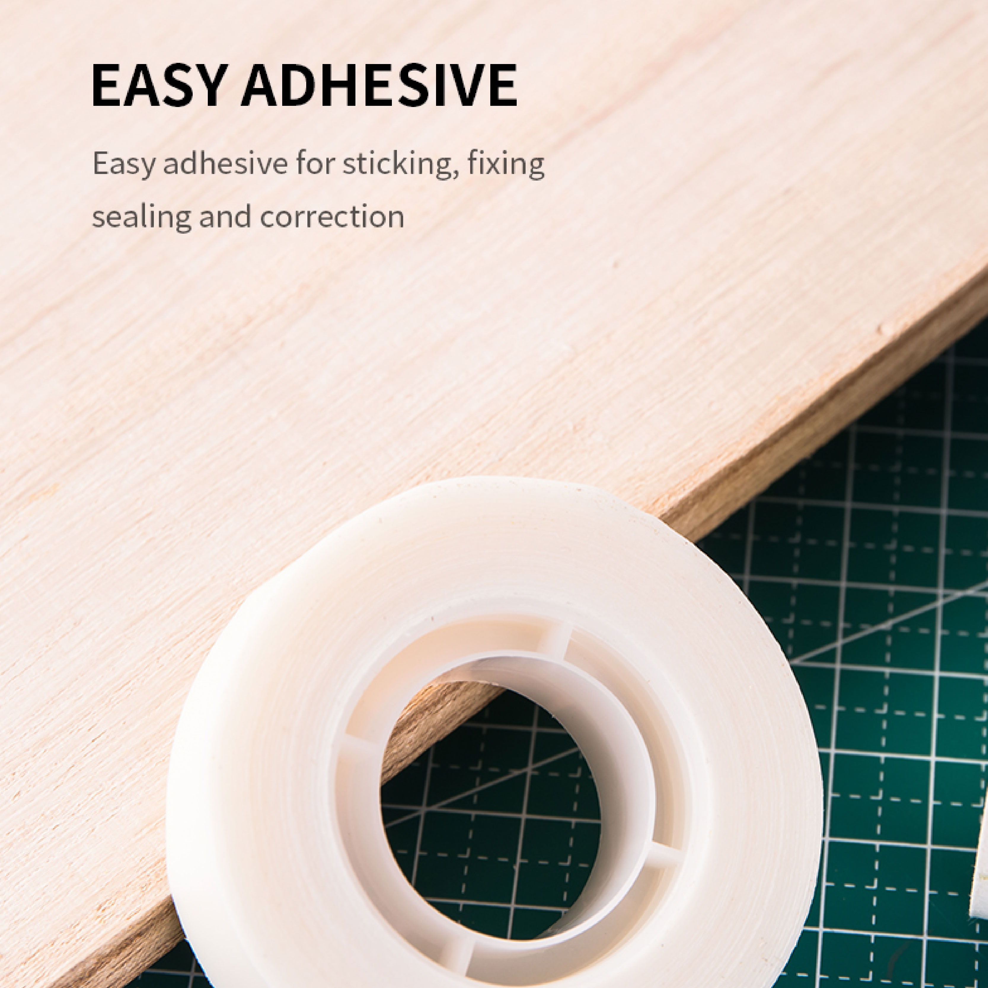 Deli Easy-Tear Invisible Tape Writable Low Odor Transparent Smart Matte ...