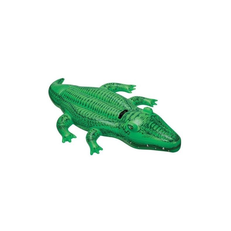 INTEX 58546 Inflatable Crocodile Float Swimming Pool Swimming Ring ...