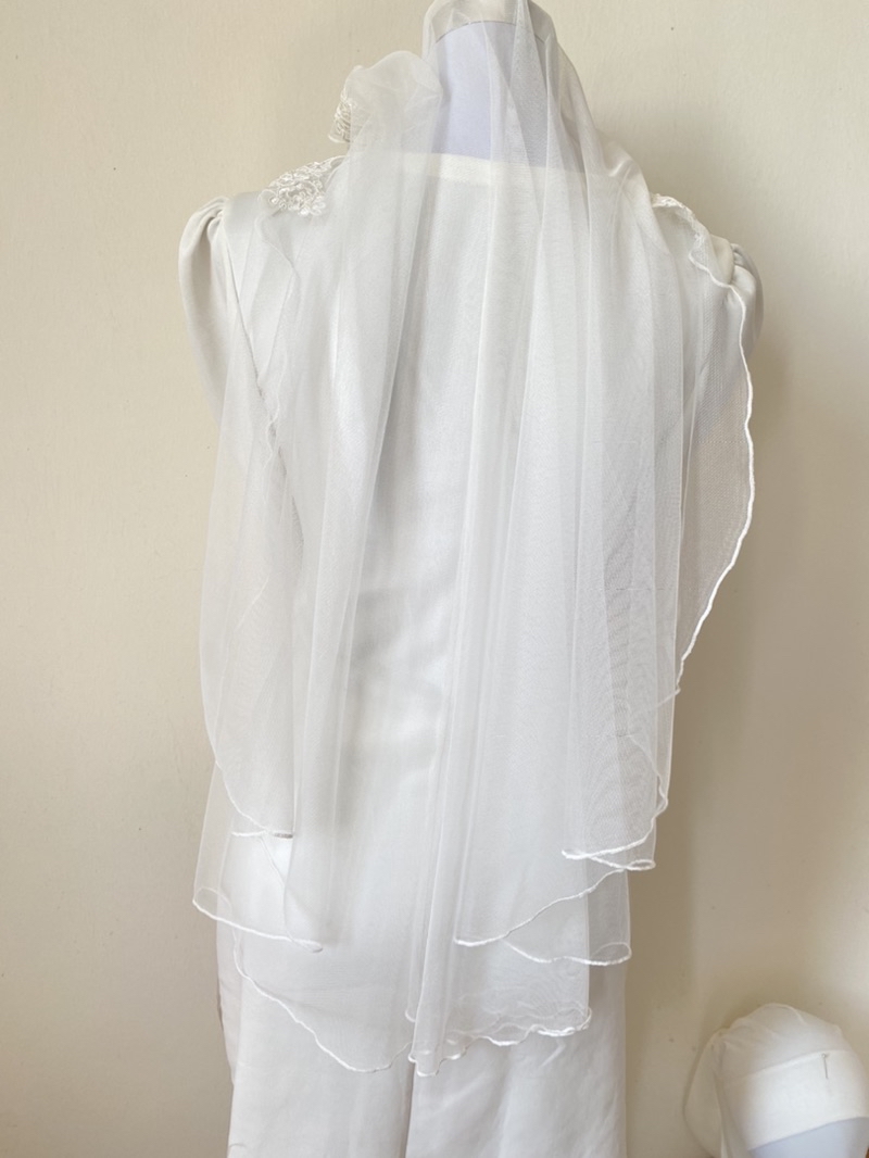 Veil Pengantin Veil Nikah Putih Bridal Veil Lace Manik sequin Wedding ...