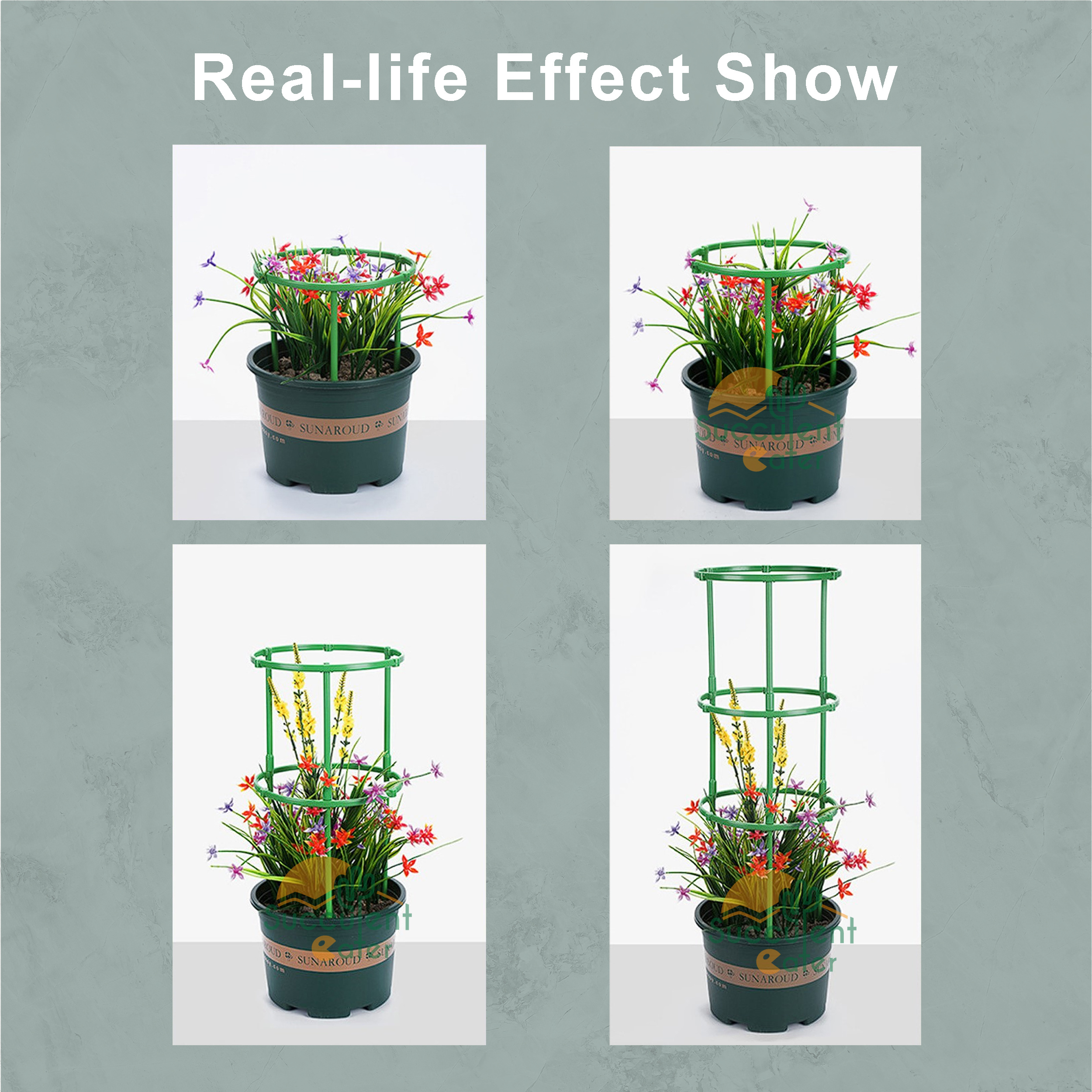 Stackable Plant Support Ring Rack Bracket Braket Panjat Tanaman Pokok ...