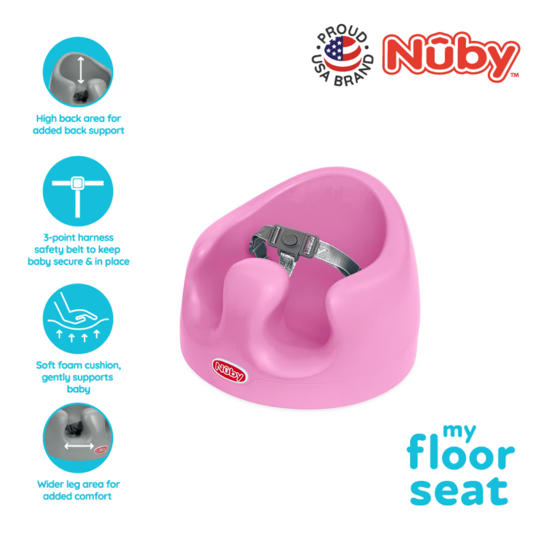NUBY Baby Floor Seat Chair Booster Seat / Tray | Shopee Malaysia