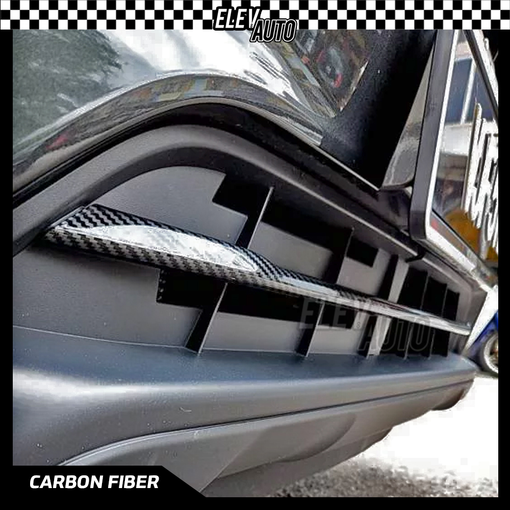 Perodua Ativa CARBON CHROME Front Bumper Lower Grille Lining Trim Cover ...