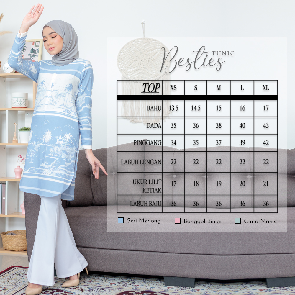 ByMADEEHA BESTIE TUNIC | Shopee Malaysia
