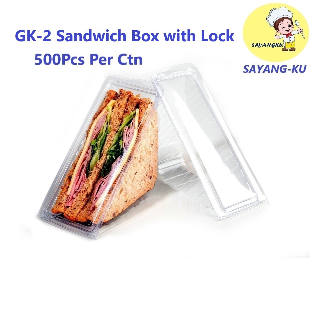 SW-1 / GK-2 / BX-SE-10 Sandwich Plastic Tray with Lock 500Pcs/Ctn ...