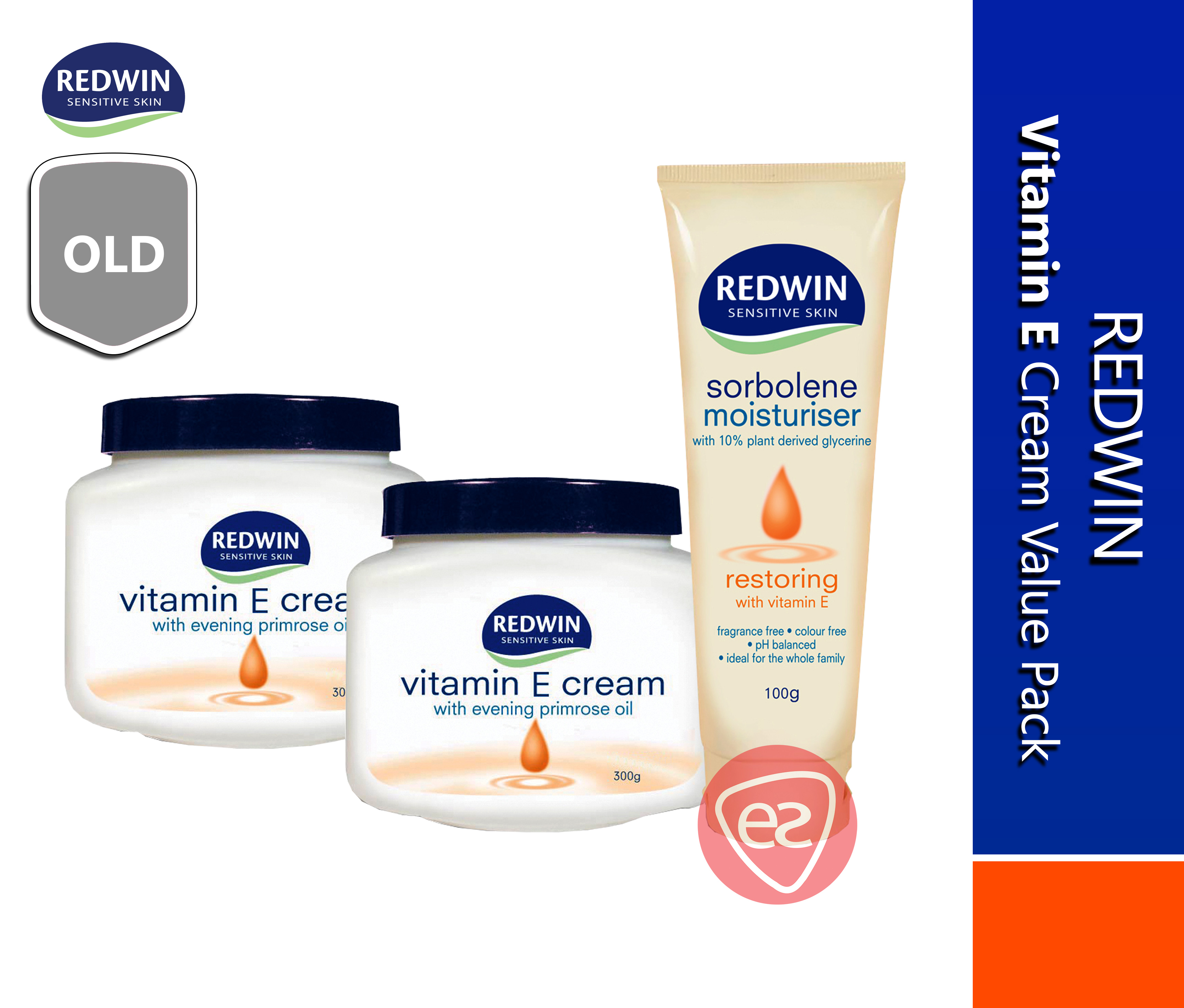 Redwin Vitamin E Cream With Evening Primrose Oil 330g x2 (Pack of Two ...