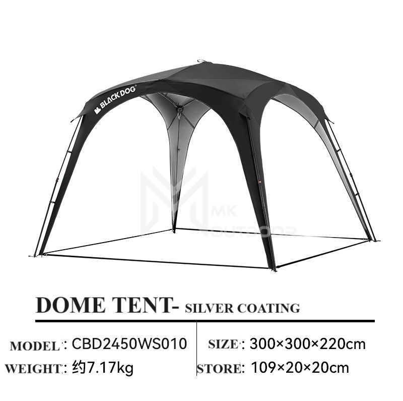 BLACKDOG Auto Dome Tent Canopy Waterproof Quick Open Dock Tent Camping ...