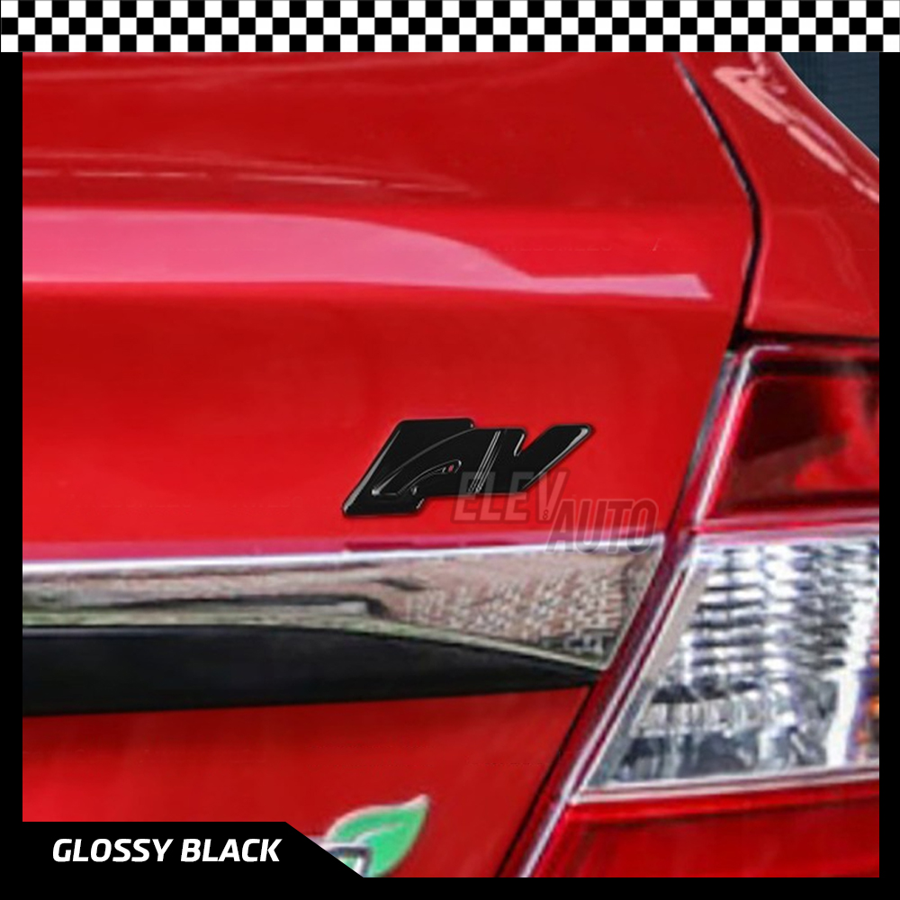 Perodua Bezza Logo Emblem Carbon Fiber Black BEZZA VVTI AV X Rear Car ...